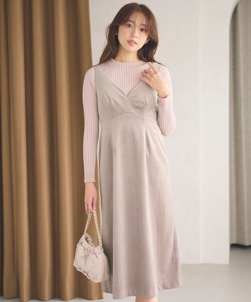 Feroux（フェルゥ） ワンピース ベロア ジャンパースカート : ZOZOTOWN Yahoo!店 - 通販 - Yahoo!ショッピング