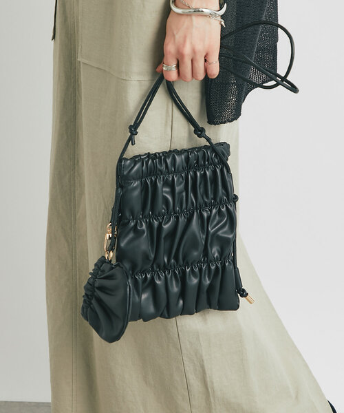 cache ショルダーバッグ バッグ 「cache cache(カシュカシュ)」シャーリング口金ショルダー レディース : ZOZOTOWN Yahoo!店 - 通販 - Yahoo!ショッピング