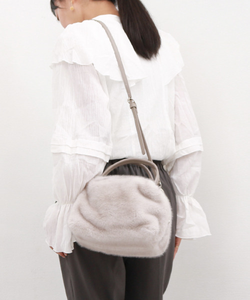 cache トートバッグ カシュカシュ cachecache / ミンク風エコファー2wayボックストート レディース : ZOZOTOWN Yahoo!店 - 通販 - Yahoo!ショッピング