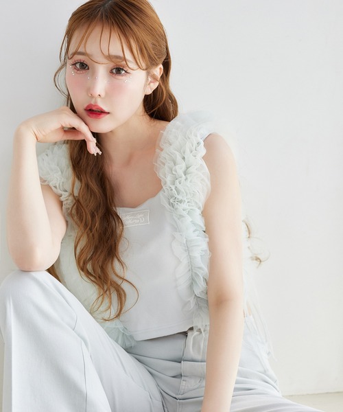 one after another NICE CLAUP キャミソール 「moon light marine collection」チュールフリルキャミソール : ZOZOTOWN Yahoo ...