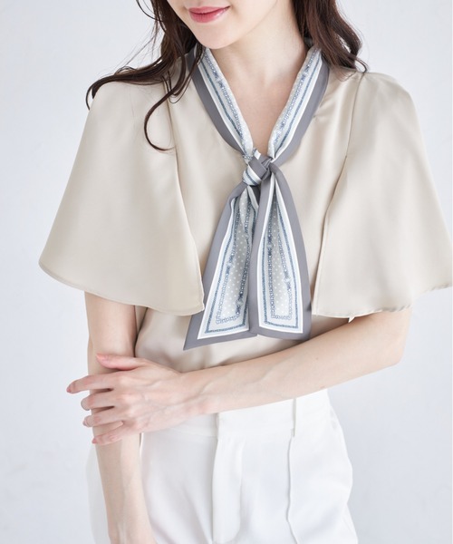 tocco closet 「tocco closet」 半袖ブラウス M ライトベージュ レディース : ZOZOTOWN Yahoo!店 - 通販 - Yahoo!ショッピング