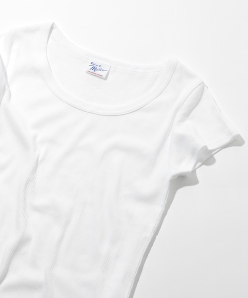 Robert P. Miller tシャツ 「Robert Miller」807C パネルリブ半袖 レディース : ZOZOTOWN ...