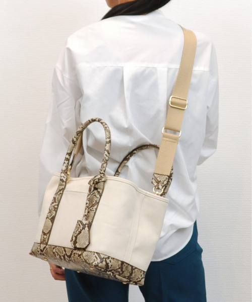 cache cache（カシュカシュ） トートバッグ cachecache / ショルダー付きパーテーションキャンバストート レディース : ZOZOTOWN Yahoo!店 - 通販 ...