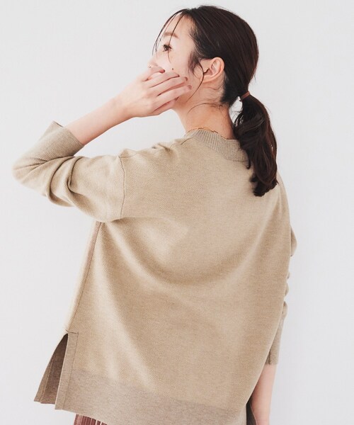 UNTITLED（アンタイトル） ニット セーター 「体型カバー/洗える