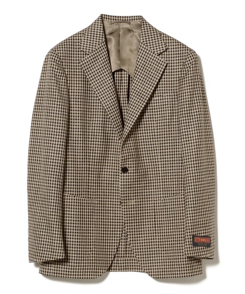 BEAMS F コート ジャケット E.THOMAS ミックスファブリック チェック メンズ : ZOZOTOWN Yahoo!店 - 通販 - Yahoo!ショッピング