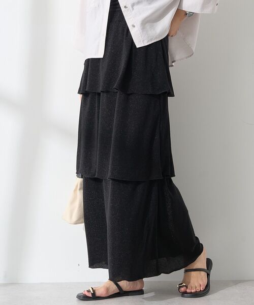 AMERICAN HOLIC スカート ラメカットティアードスカート レディース : ZOZOTOWN Yahoo!店 - 通販 - Yahoo!ショッピング