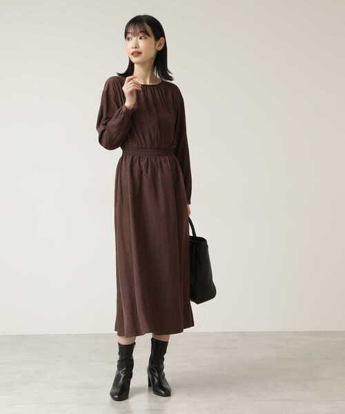 NATURAL BEAUTY BASIC 「NATURAL BASIC」 長袖ワンピース SMALL ボルドー レディース : ZOZOTOWN Yahoo!店 - 通販 - Yahoo!ショッピング