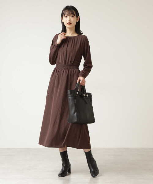 NATURAL BEAUTY BASIC 「NATURAL BASIC」 長袖ワンピース SMALL ボルドー レディース : ZOZOTOWN Yahoo!店 - 通販 - Yahoo!ショッピング