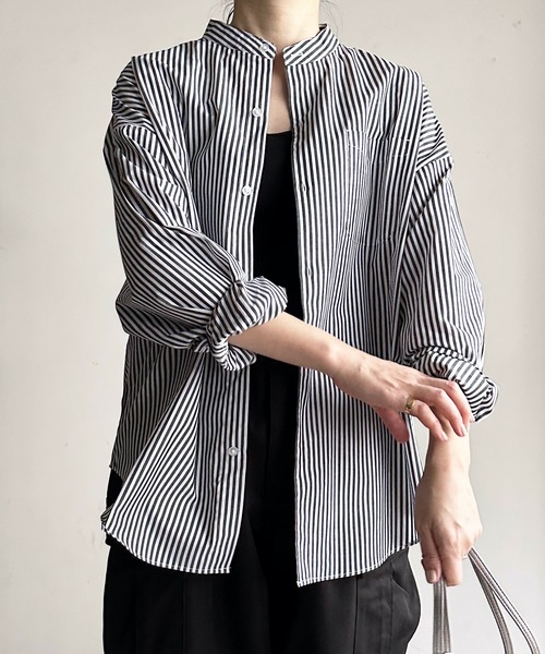 COMMON WARE ブラウス シャツ COMMONWARE:ビッグサイズバンドカラーシャツL/S レディース メンズ : ZOZOTOWN Yahoo!店 - 通販 - Yahoo!ショッピング