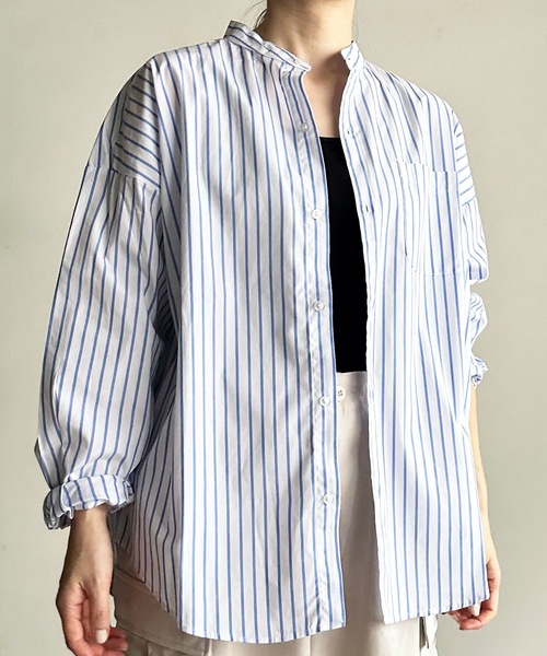 COMMON WARE（コモンウェアー） ブラウス シャツ COMMONWARE:ビッグサイズバンドカラーシャツL/S レディース メンズ : ZOZOTOWN Yahoo!店 - 通販 ...