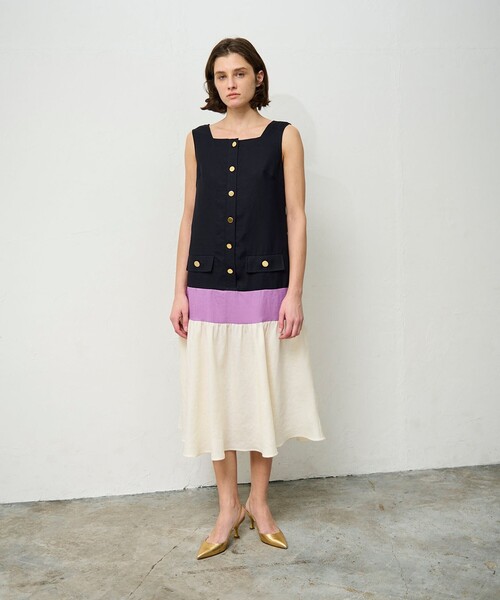 GRACE CONTINENTAL 「GRACE CONTINENTAL」 ノースリーブワンピース 36 ネイビー レディース : ZOZOTOWN Yahoo!店 - 通販 - Yahoo ...