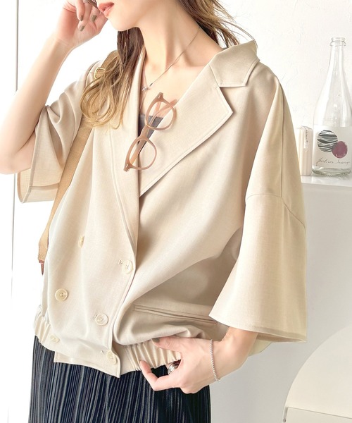classicalelf 「classicalelf」 テーラードジャケット MEDIUM ベージュ レディース : ZOZOTOWN Yahoo!店 - 通販 - Yahoo!ショッピング