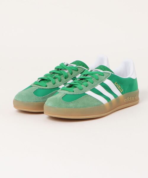 adidas スニーカー アディダス GAZELLE INDOOR ガゼル インドア IE6605 GREE/FTWR/HAZY メンズ ...