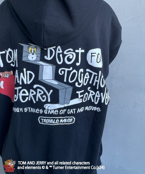 パーカー 「WEB限定」「SEQUENZ/シークエンズ」 トムとジェリー FUNNY FUNNY バックプリントパーカー レディース メンズ : 87330666 : ZOZOTOWN ...