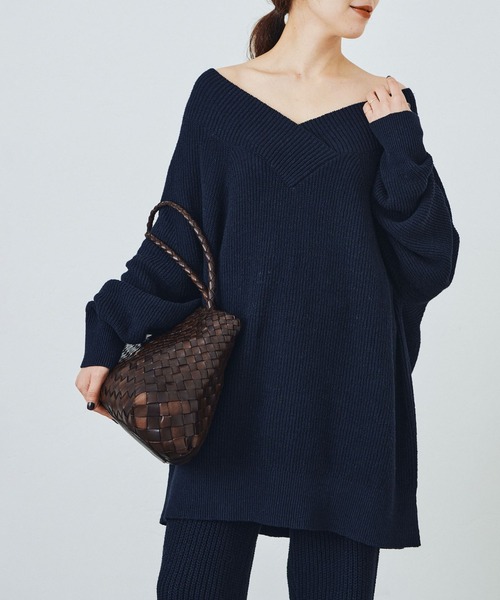 Yahoo!オークション - 「Plage」 長袖ニット - ベージュ レディース