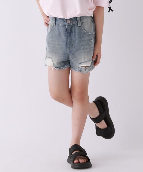 10C REPIPI パンツ 「10C REPIPI」ダメージデニムショートパンツ キッズ 子供服 女の子 : ZOZOTOWN Yahoo!店 - 通販 - Yahoo!ショッピング
