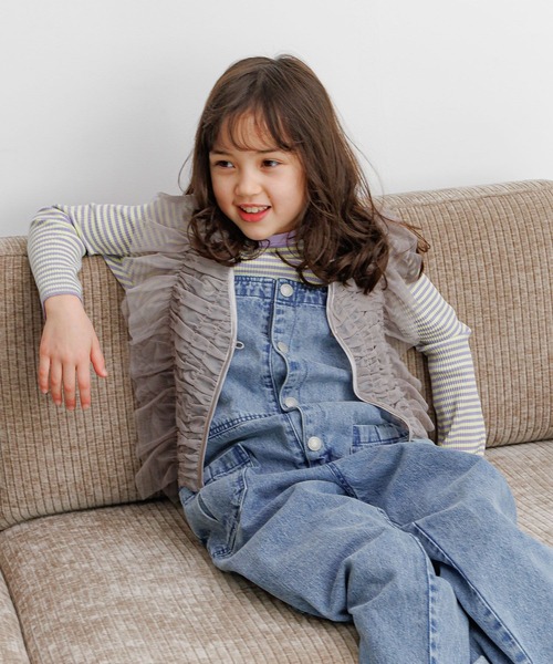 BAYFLOW tシャツ 「別々に着用可」チュールベスト付きボーダーTシャツ(KIDS) キッズ 子供服 女の子 : ZOZOTOWN Yahoo!店 - 通販 - Yahoo!ショッピング
