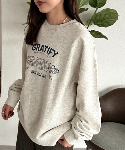 apres jour mignon（アプレジュールミニョン） スウェットカットソー X-LARGE ナチュラル レディース : ZOZOTOWN Yahoo!店 - 通販 - Yahoo!ショッピング