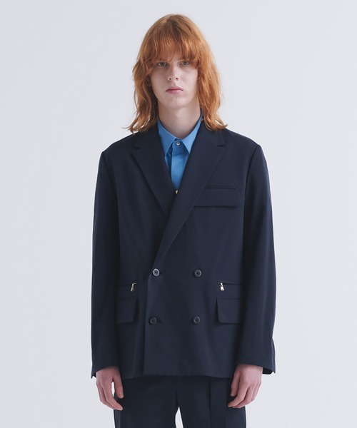 CULLNI ジャケット テーラードジャケット Stretch Taffeta Zip Pocket Tailored Jacket メンズ レディース : ZOZOTOWN Yahoo!店 ...