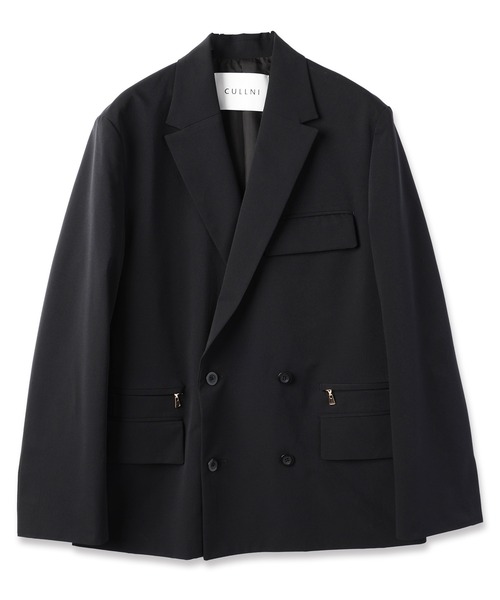 CULLNI ジャケット テーラードジャケット Stretch Taffeta Zip Pocket Tailored Jacket メンズ レディース : ZOZOTOWN Yahoo!店 ...