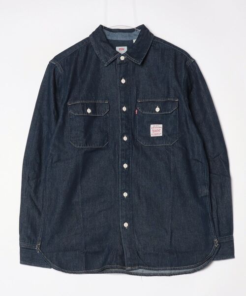 Yahoo!オークション - 「Levi's」 長袖シャツ M ダークインディゴブル...