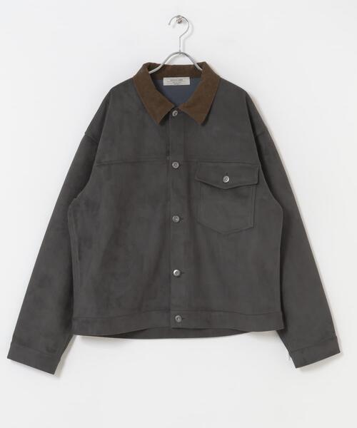 URBAN RESEARCH Sonny Label ブルゾン アウター 襟切替スウェード