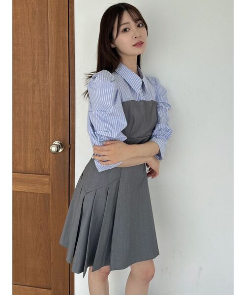 dazzlin ワンピース レイヤードシャツミニワンピース : ZOZOTOWN Yahoo!店 - 通販 - Yahoo!ショッピング