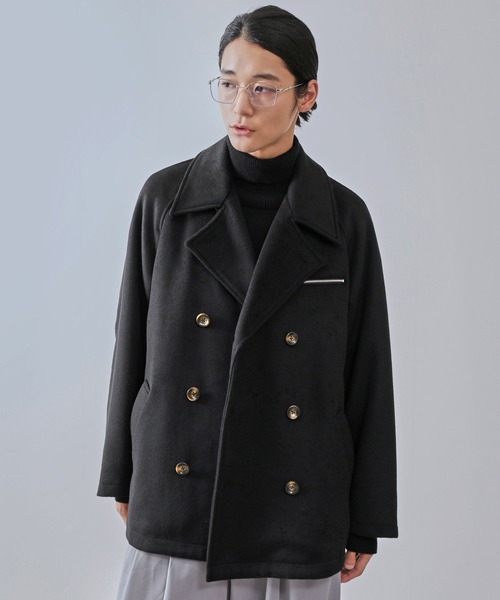 JUNRED 「JUNRED」 ピーコート L ブラック メンズ : ZOZOTOWN Yahoo!店 - 通販 - Yahoo!ショッピング