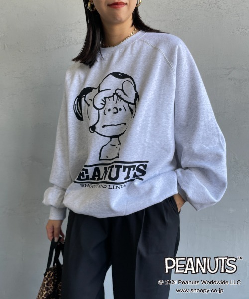 スウェット 「WEB限定」「SEQUENZ/シークエンズ」 PEANUTS ヴィンテージライクプリント フェードスウェット レディース メンズ : 87330670 : ZOZOTOWN ...
