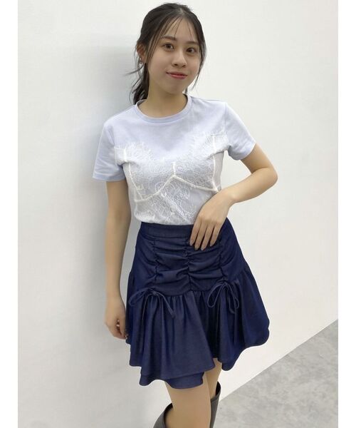 dazzlin tシャツ レースキャミレイヤードTシャツ レディース : ZOZOTOWN Yahoo!店 - 通販 - Yahoo!ショッピング