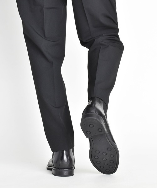 LUCIUS（ルシウス） ブーツ ラウンドトゥ レザー サイドゴアブーツ