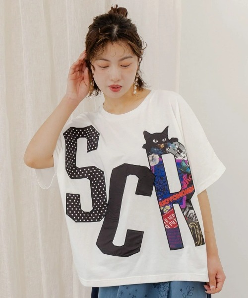 ScoLar tシャツ ScoLar/スカラー ロゴアップリケPO レディース : ZOZOTOWN Yahoo!店 - 通販 - Yahoo!ショッピング