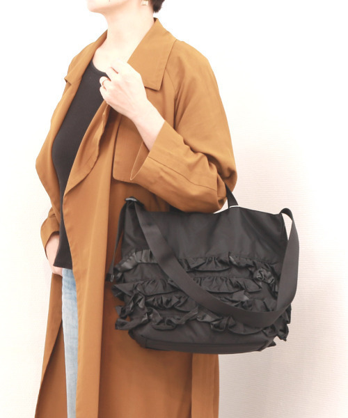 cache トートバッグ カシュカシュ cachecache / ナイロンフリル2wayトートバッグ レディース : ZOZOTOWN Yahoo!店 - 通販 - Yahoo!ショッピング