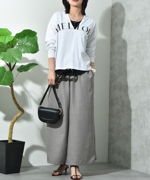 INTERPLANET tシャツ ポンチローマ深Vロゴプリントプルオーバー レディース : ZOZOTOWN Yahoo!店 - 通販 - Yahoo!ショッピング