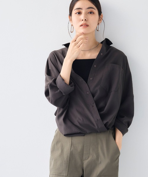 CROSS FUNCTION（クロスファンクション） ブラウス シャツ 「UVカット」サマ美え2wayカシュクールシャツ「CF/クロスファンクション」 レディース : ZOZOTOWN ...