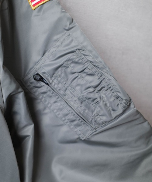 HOUSTON（ヒューストン） ミリタリージャケット モッズコート 「T7」「HOUSTON」PATCH CWU-36/P FLIGHT ...