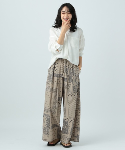 Yahoo!オークション - 「BAYFLOW」 7分袖シャツ SMALL コーラルピンク ...