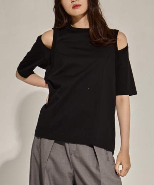 CINOH tシャツ 「CINOH/チノ」「STUDIOUS別注」CUT OUT T-SHIRT/カットアウトTシャツ レディース : ZOZOTOWN Yahoo!店 - 通販 ...