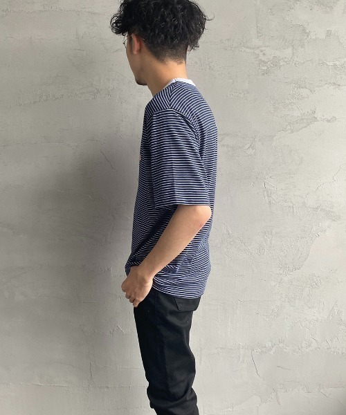 Yahoo!オークション - 「DANTON」 半袖Tシャツ 38 ネイビー×ホワイト ...