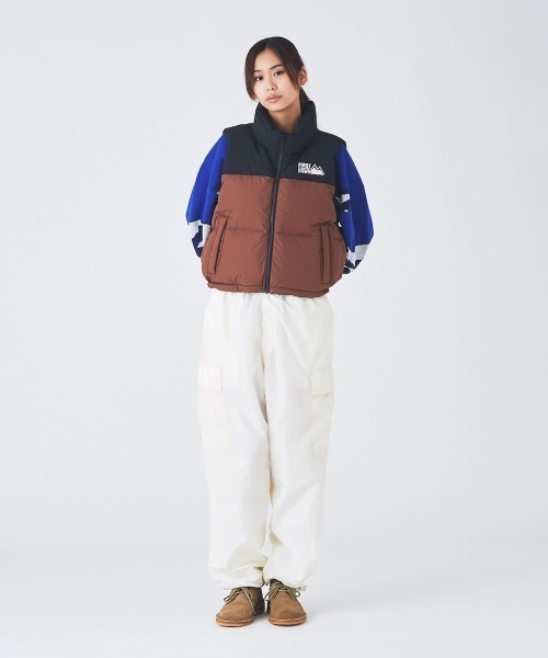 FIRST DOWN（ファーストダウン） ダウンベスト ベスト FIRST DOWN SHORT BUBBLE DOWN VEST MICROFT(R)（ファーストダウン ショートバブルダウン ...