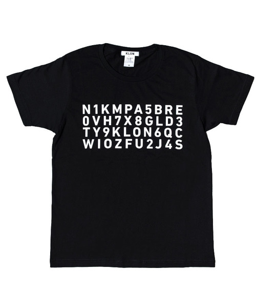 tシャツ Tシャツ KLON Tshirts SERIAL NUMBER FOUR LINES BLACK : 39044686 ...
