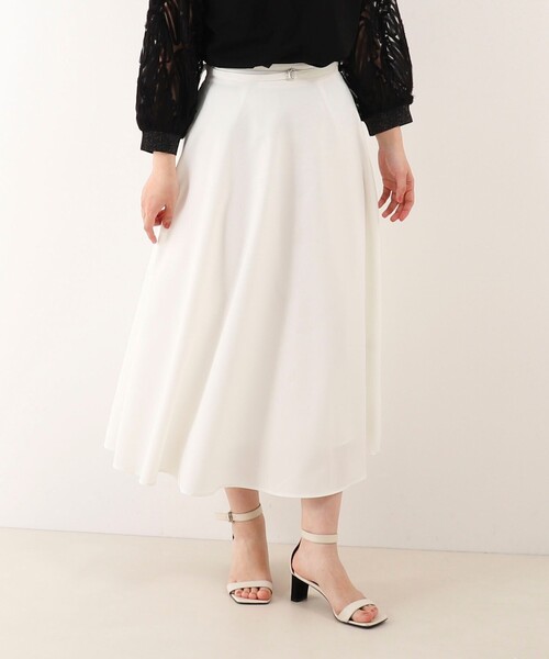 MICO COULIER スカート ECOウエザークロス ベルト付きフレアースカート : ZOZOTOWN Yahoo!店 - 通販 - Yahoo!ショッピング