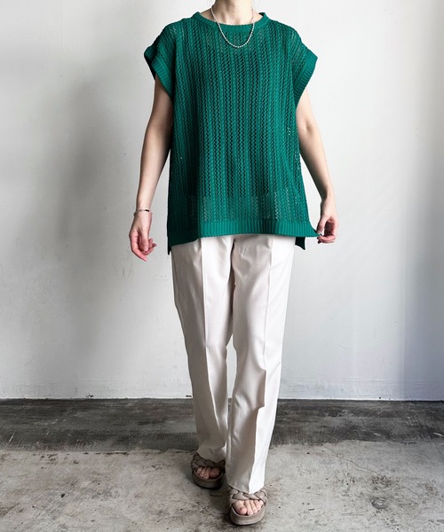 COMMON WARE ベスト ジレ COMMONWARE:透かし編み メッシュ レディース メンズ : ZOZOTOWN Yahoo!店 - 通販 - Yahoo!ショッピング