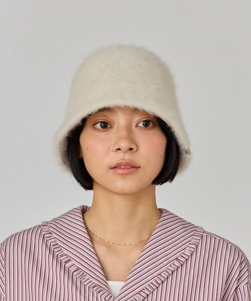 override 帽子 ハット OVERRIDE ANG SHAGGY CLOCHE HAT / オーバーライド レディース メンズ ...