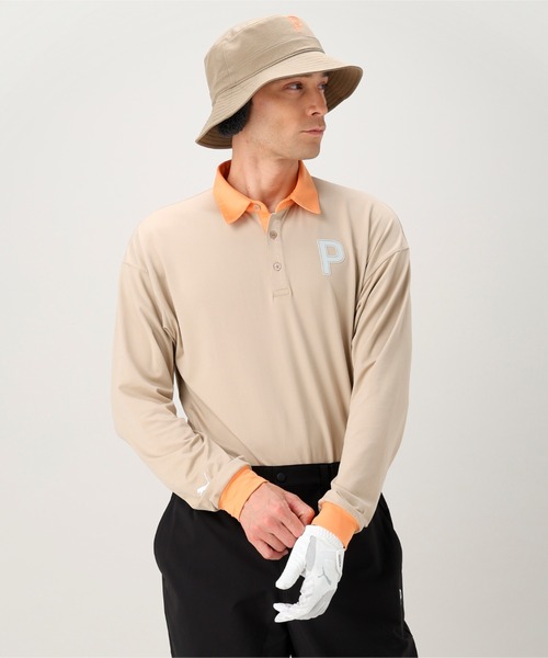 PUMA（プーマ） ポロシャツ メンズ ゴルフ PC ピーチ ストレッチ