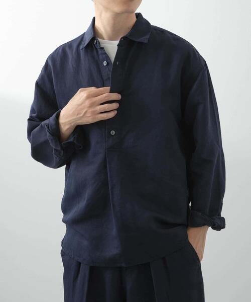 ITEMS URBANRESEARCH（アイテムズ アーバンリサーチ） シャツ Linen Blend Pullover Shirts メンズ : ZOZOTOWN Yahoo!店 - 通販 ...