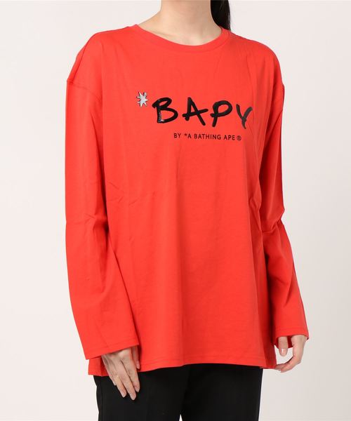 A BATHING APE tシャツ Tシャツ レディース BAPY LT LONGSLEEVE TEE : ZOZOTOWN Yahoo!店 - 通販 - Yahoo!ショッピング