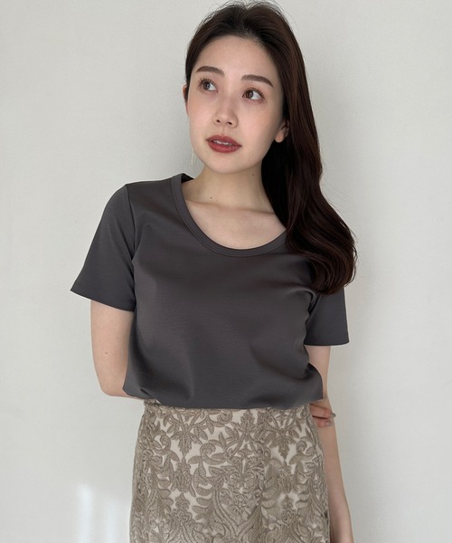 anuans 「anuans」 半袖Tシャツ MEDIUM チャコールグレー レディース : ZOZOTOWN Yahoo!店 - 通販 - Yahoo!ショッピング