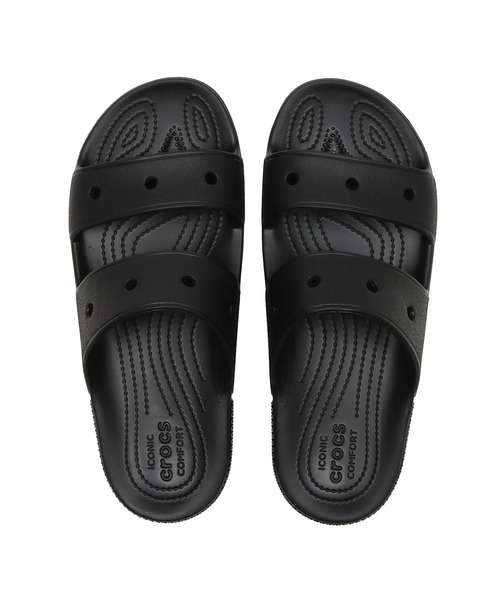 crocs サンダル クロックス Classic Crocs Sandal 206761-001 Black メンズ レディース ...