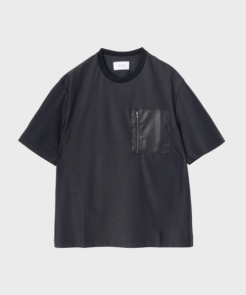 STUDIOUS tシャツ ジャガードレザーZIP S/S TEE メンズ : ZOZOTOWN Yahoo!店 - 通販 - Yahoo!ショッピング